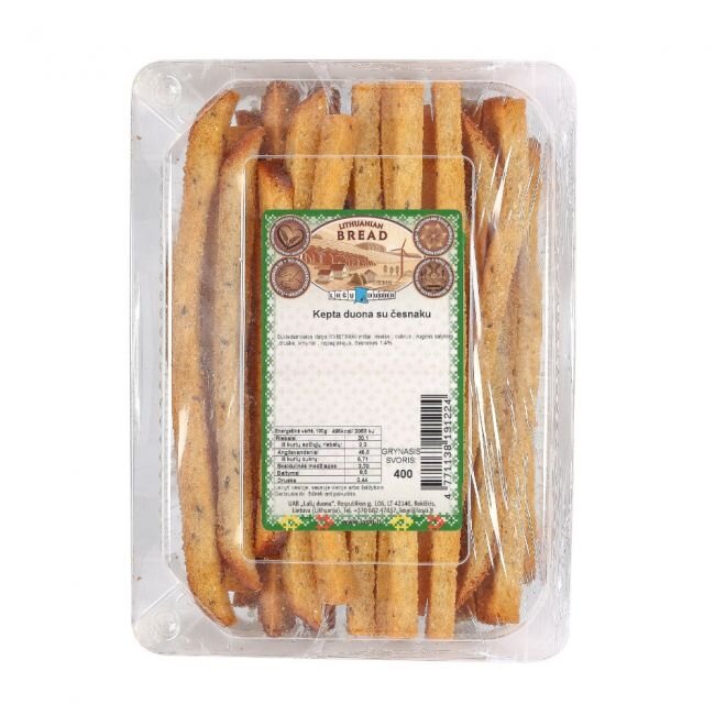 Fried bread with garlic 400g - Baltic Food Oxford