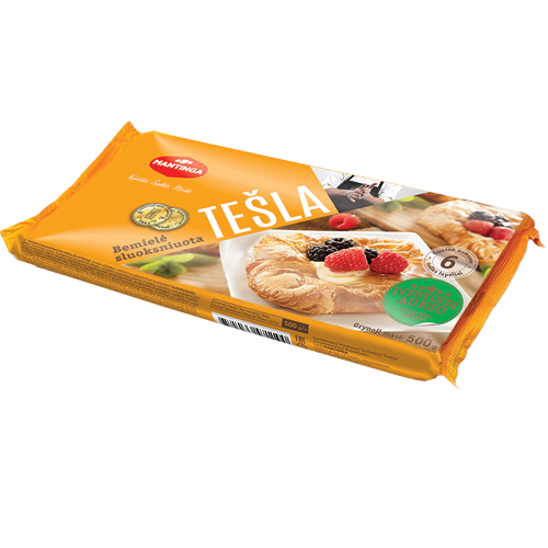 Frozen Yeast-free puff pastry MANTINGA (5 sheets), 500 g - Baltic Food ...