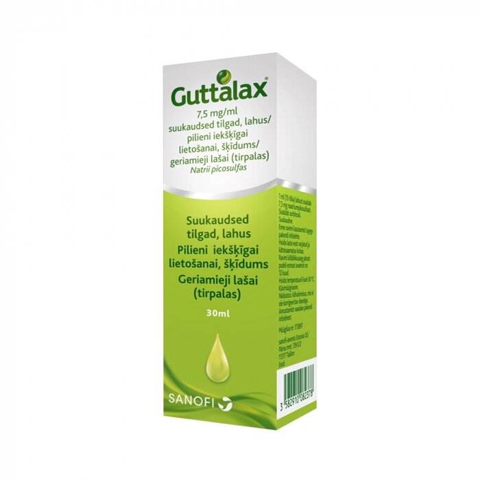 Guttalax 7,5mg/ml 30ml - Baltic Food Oxford