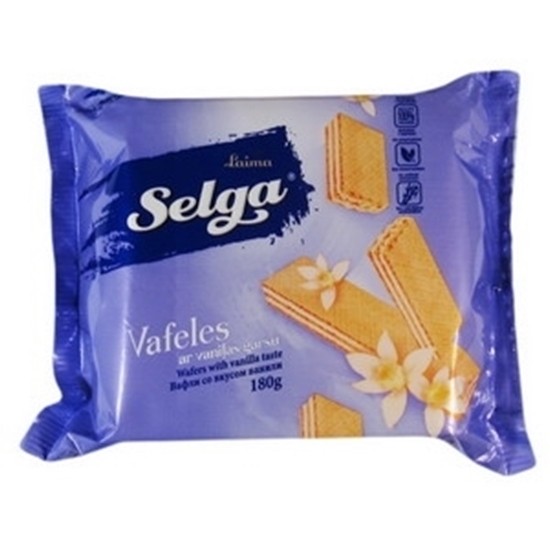 Selga Vanilla Flavour Wafers 180g - Baltic Food Oxford