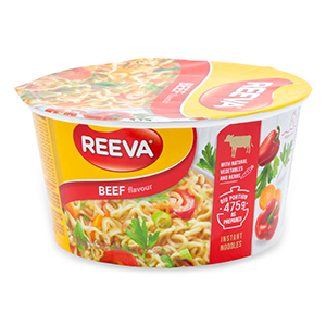Reeva Luxury Noodle With Beef Flavour 75g - Baltic Food Oxford