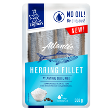 Zigmas - Salted Atlantic Herring Fillets without Oil 500g - Baltic Food Oxford
