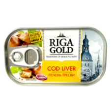 Cod Liver "Riga Gold" 121g - Baltic Food Oxford